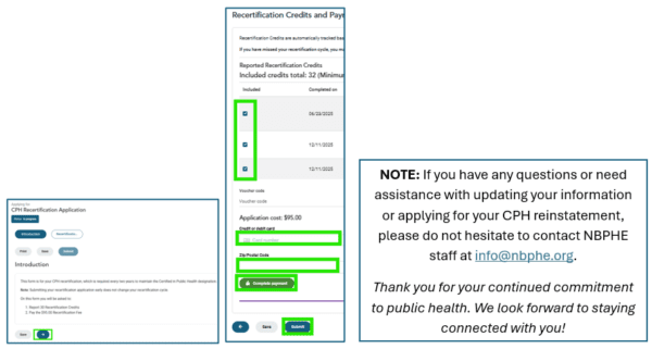 Recertify Your CPH - NBPHE